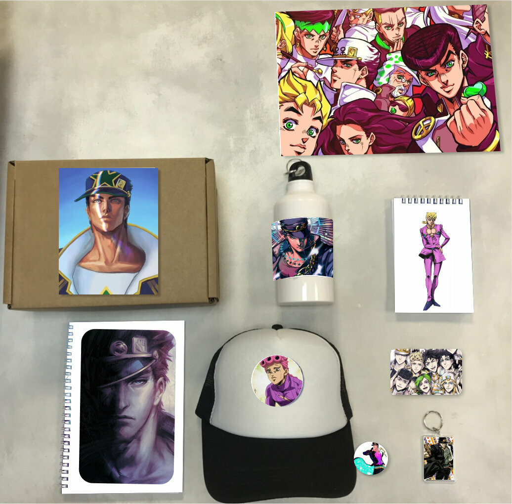 Подарочный бокс GOODbrelok принт "ДжоДжо, JoJo's" - 0008