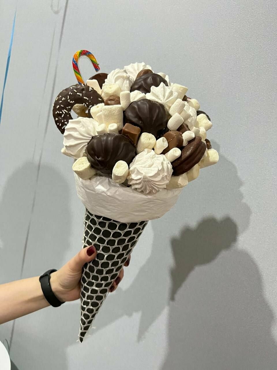 Зефирный рожок подарок ребенку / Букет мороженое