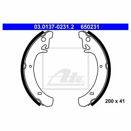 Комплект тормозных колодок Ate 03013702312