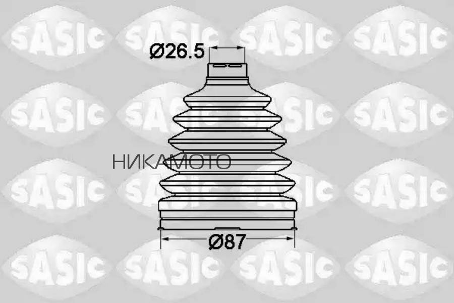 SASIC 1904020 Пыльник шруса RENAULT MEGANE 3/SCENIC 3/DUSTER/LAGUNA 07-