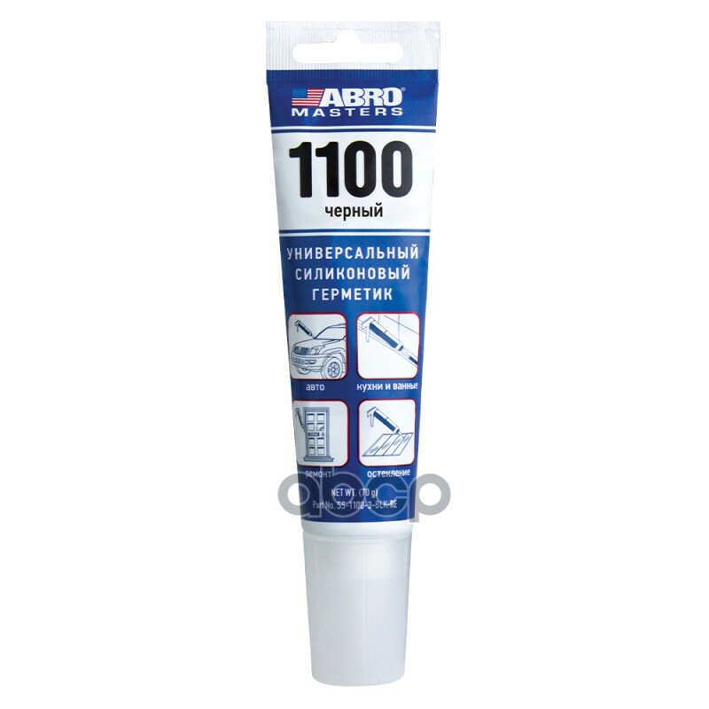 Герметик силиконовый 1100 ABRO ABRO арт. SS11003BLKRE