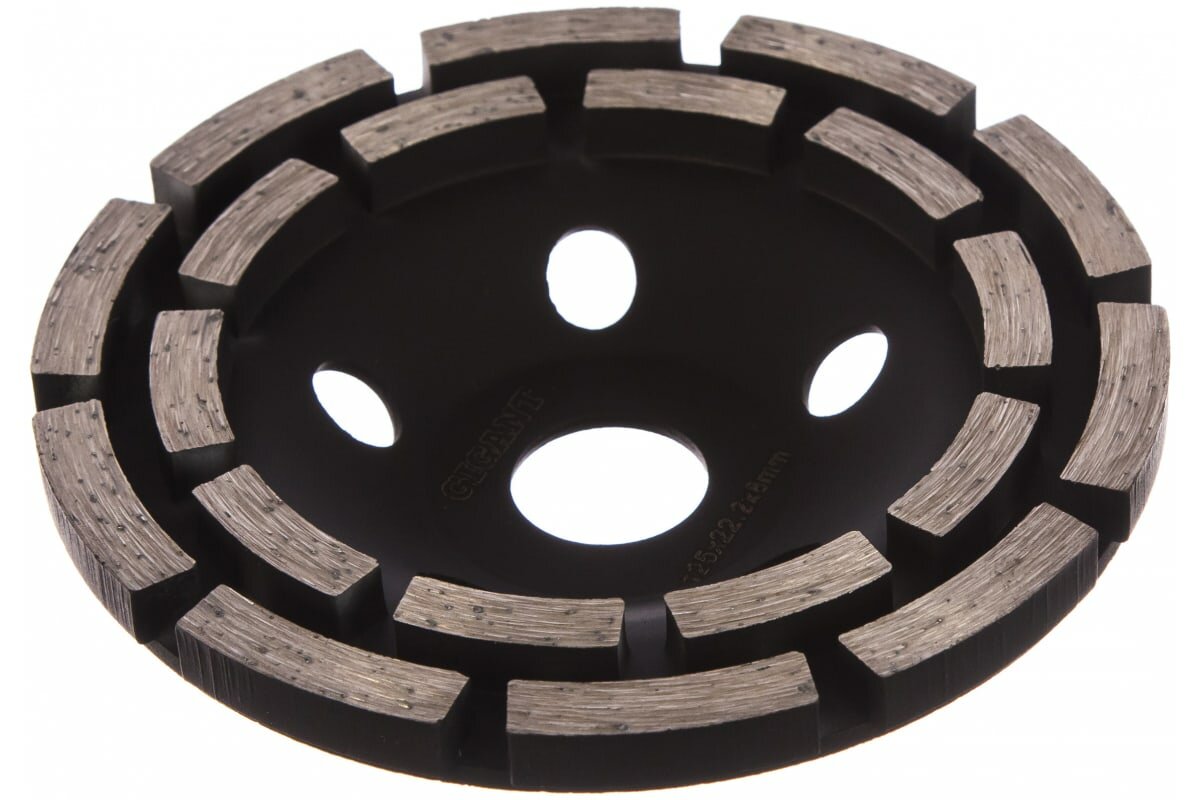 Gigant чашка алмазная двухрядная 125*22,2*8мм G-1008