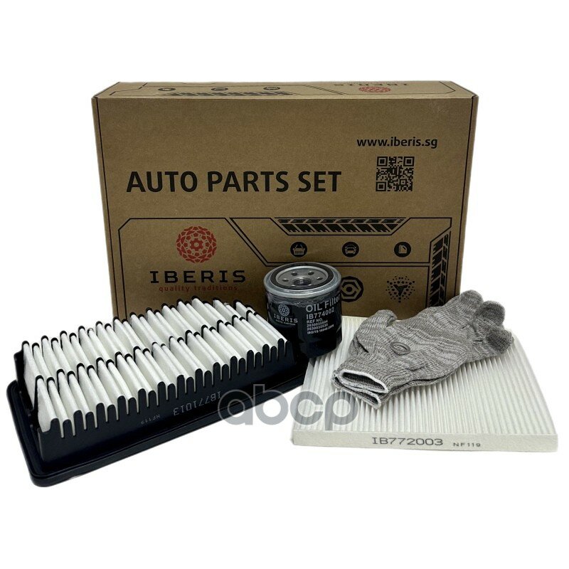 К-Т фильтров KIA RIO 3 (QB), HYUNDAI SOLARIS 1 (RB) (1.4, 1.6), IB774002, IB771013, IB772003 IBERIS арт. IB770003KIT