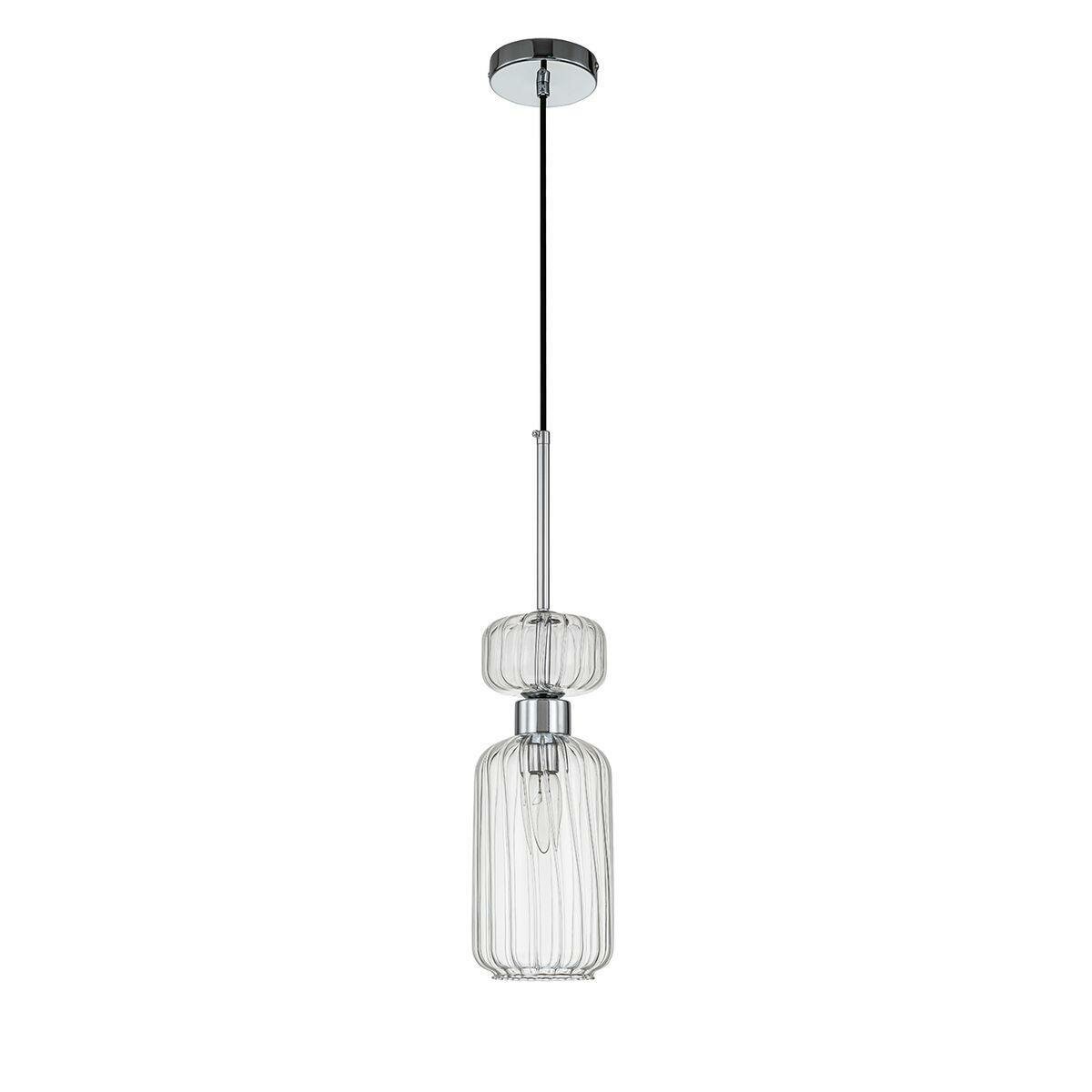 Подвесной светильник ESCADA Gloss 1141/1S, металл, E14, хром, бесцветный, 60 Вт