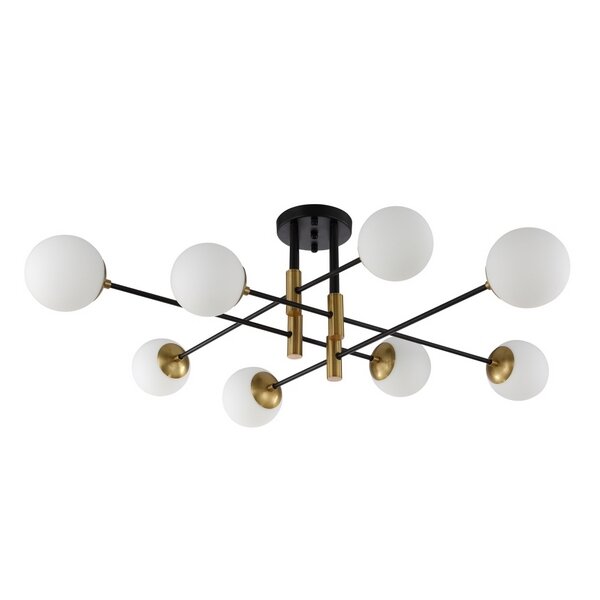 Люстра на штанге Crystal Lux FIDEL PL8 BLACK