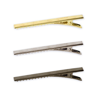 Zlatka' Заготовки для заколок DC-209/5-QB03, 6 см, 5 шт - готовые основы для украшений волос цвет №02 под никель