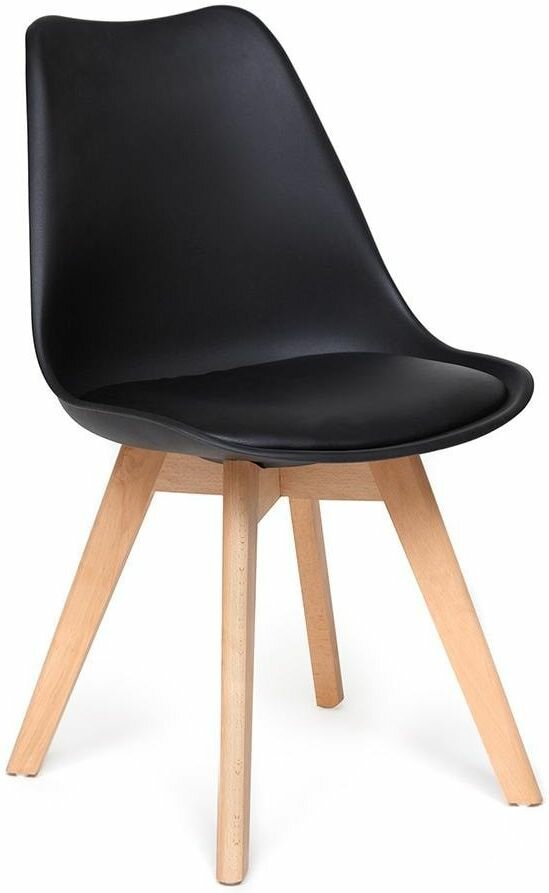 Стул TetChair TULIP, дерево/фанера, максимальная нагрузка 150 кг, черный — фото 1