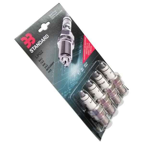 Свеча LPG2 (зазс) ВАЗ-2104-08,2109,21099, Г-3302,31105 (газ. оборуд.) (бл.4 шт)