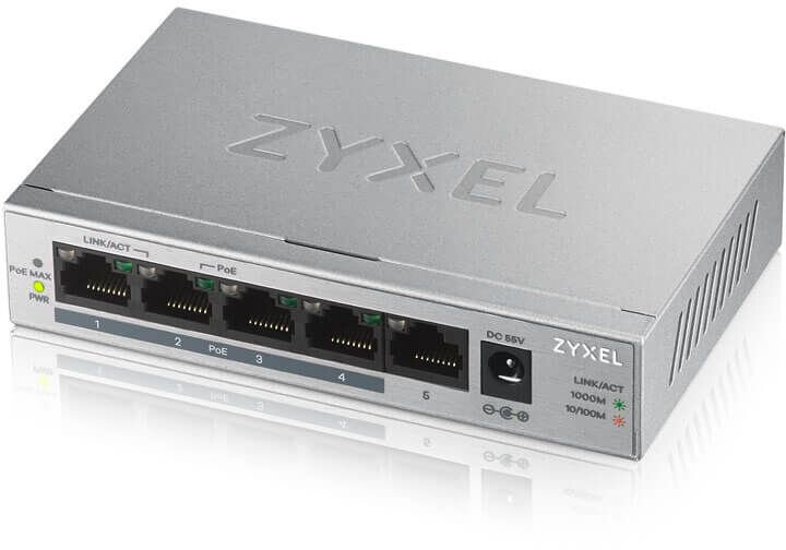 Коммутатор неуправляемый Zyxel GS1005HP-EU0101F