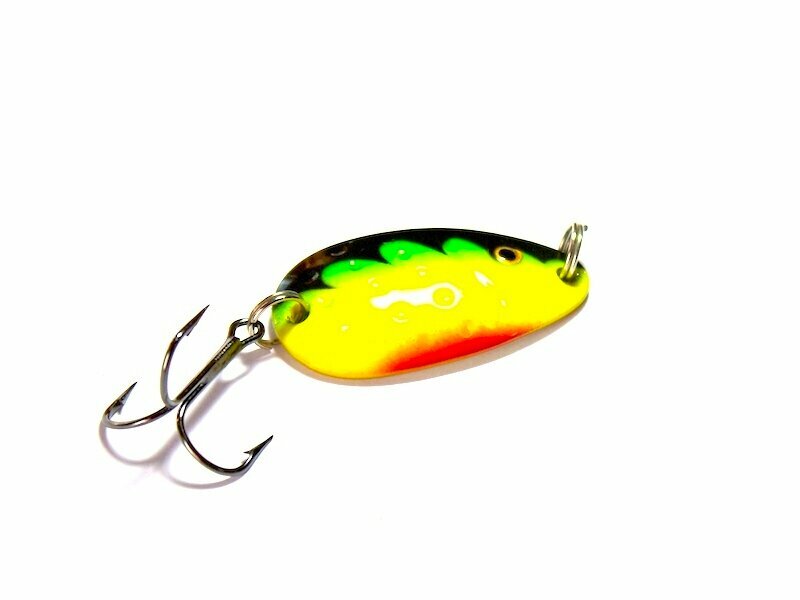 Блесна Spike color Ложка пятнистая 11г, с тройником незац 4017/26