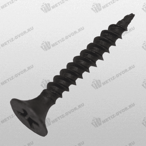 Саморез по металлу для ГКЛ 3,5x25, частая резьба, оксидированный Уп (1000 шт.)