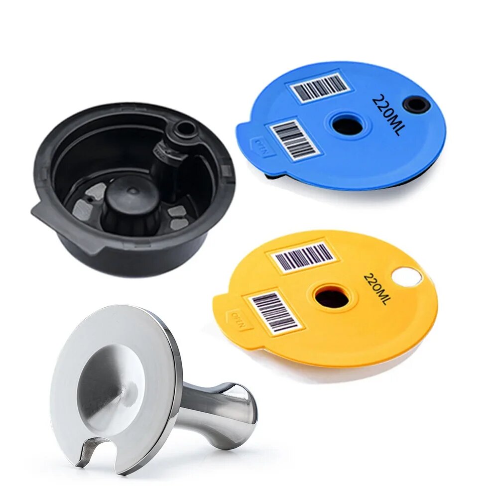 Многоразовые капсулы i Cafilas для кофемашины Bosch Tassimo без кофеина 220-220lid-ti