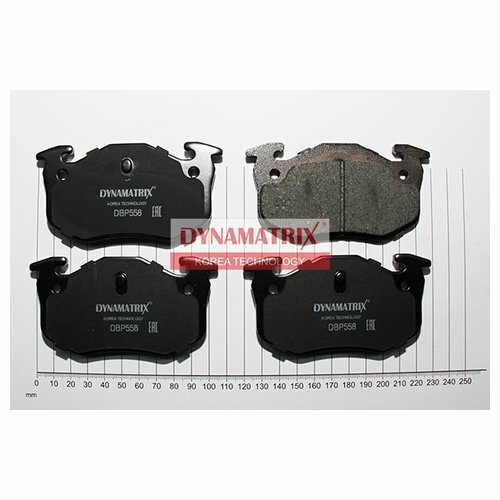 Комплект задних тормозных колодок Dynamatrix-Korea DBP558