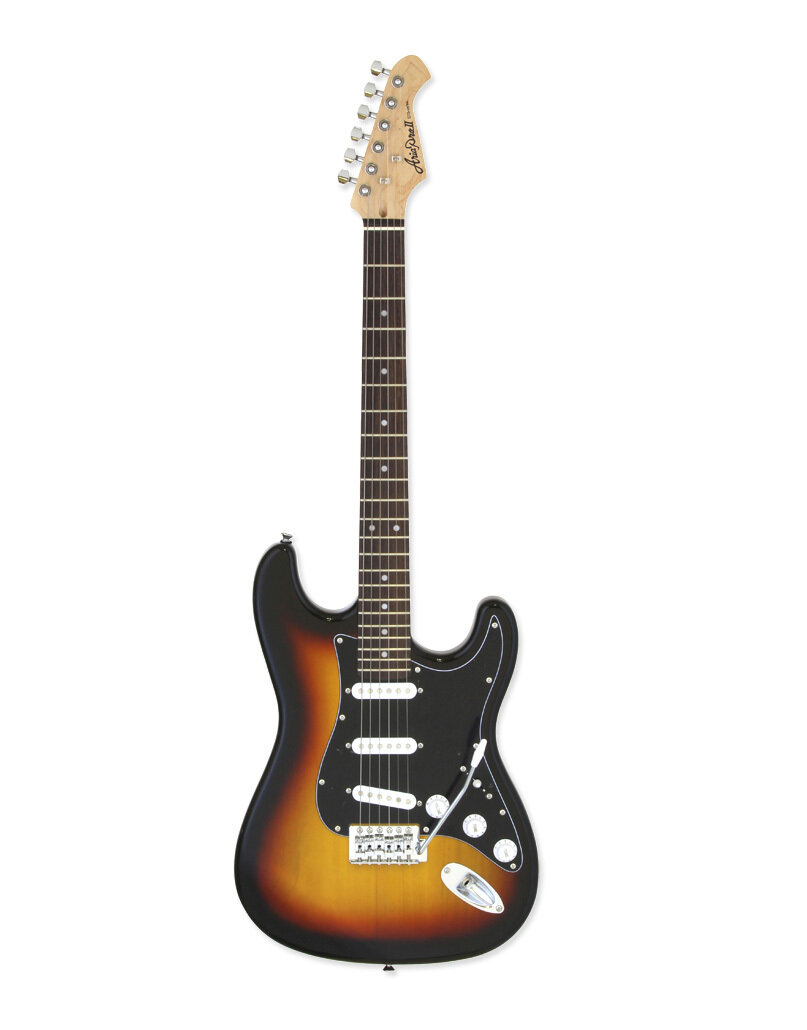 Электрогитара Aria Pro II STG-003SPL 3 Tone Sunburst, 6-струнная, 22 лада, для правшей, мензура Fender