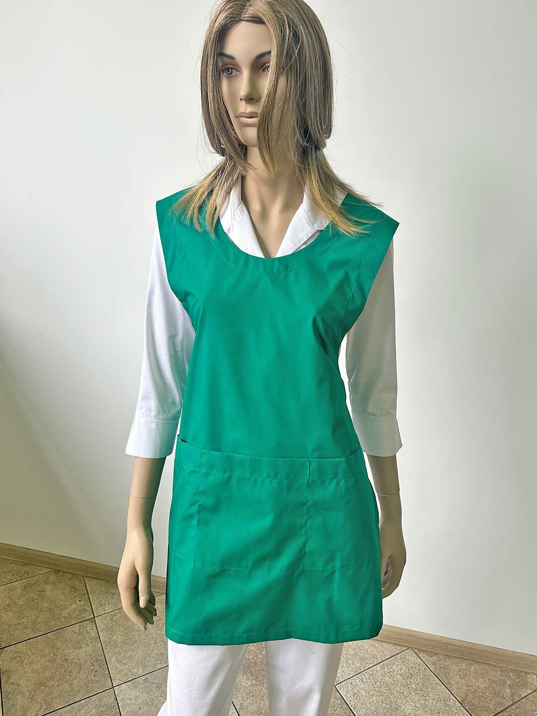 Фартук женский, производитель Фабрика швейных изделий №3, модель М-668, цвет зеленый