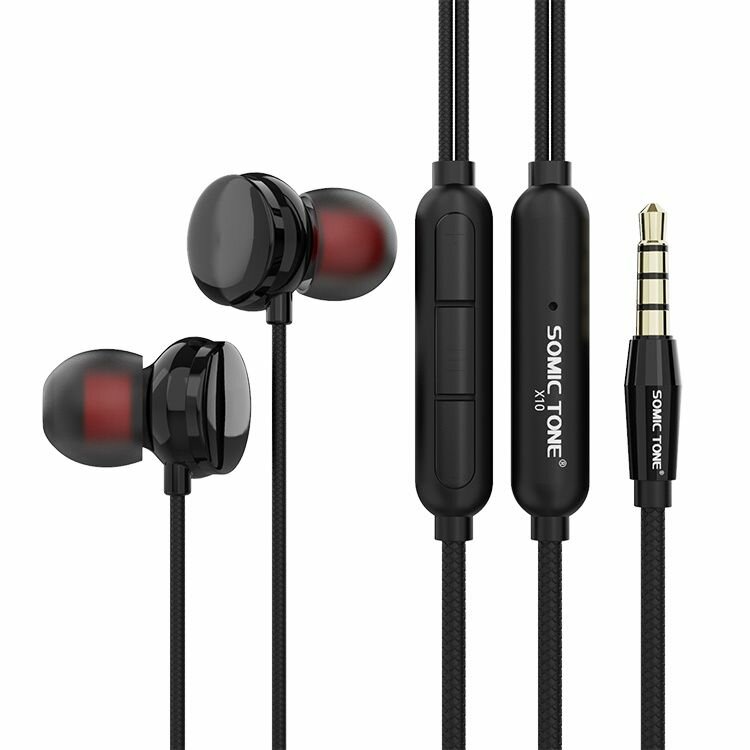 Проводные наушники с микрофоном для детей, для сна и спорта