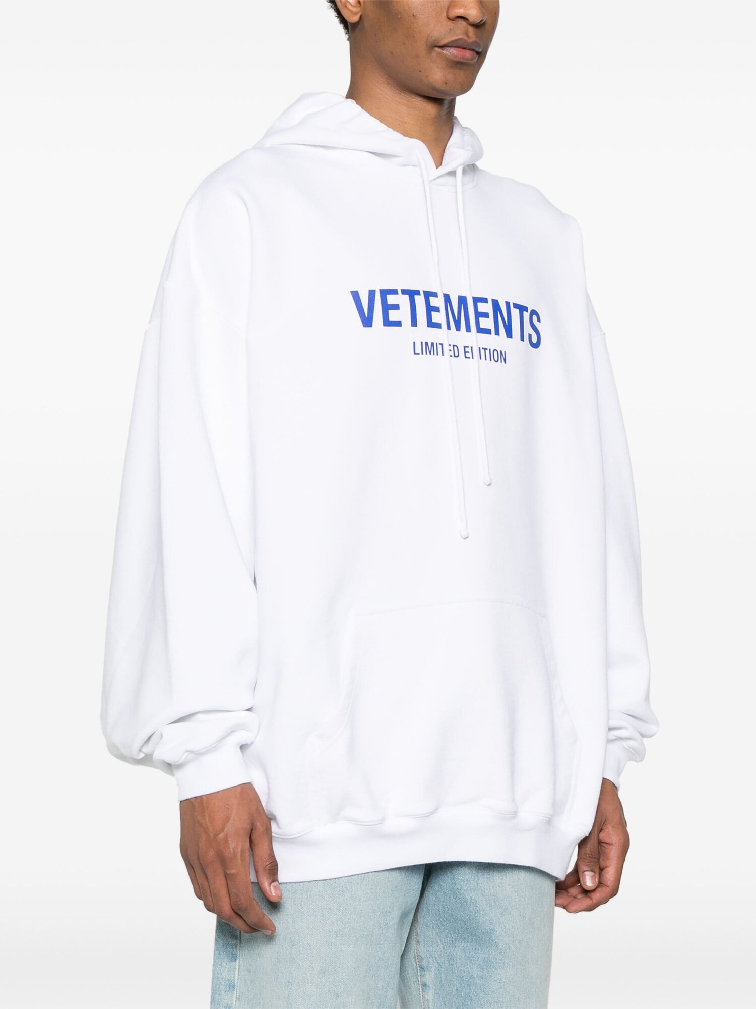 Худи Vetements, размер 48, , бежевый/белый — фото 1