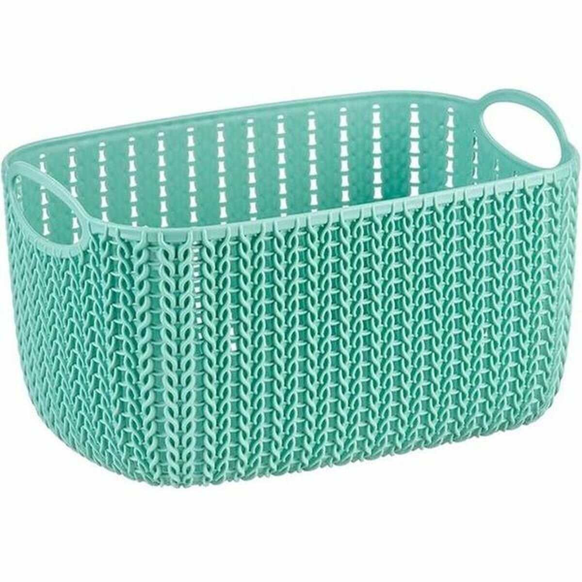 Корзинка вязание 4л Фисташковый IDEA (М-Пластика) M2380