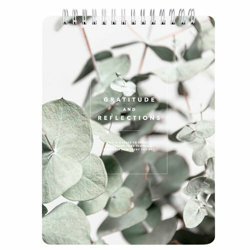 Блокнот Be Smart Botanica, 156х207 мм, 80л, клетка, мягкий переплет, спираль, эвкалипт