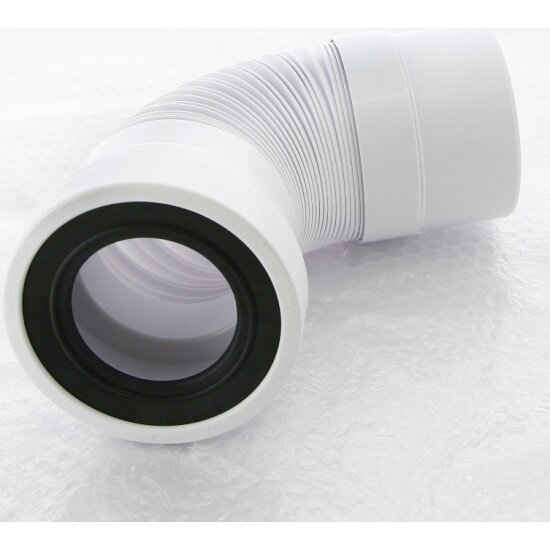 Труба фановая Mcalpine MRWC-F23PJ, L=230-330 мм, вход 97-107 мм метал. хомут, выход 110 мм