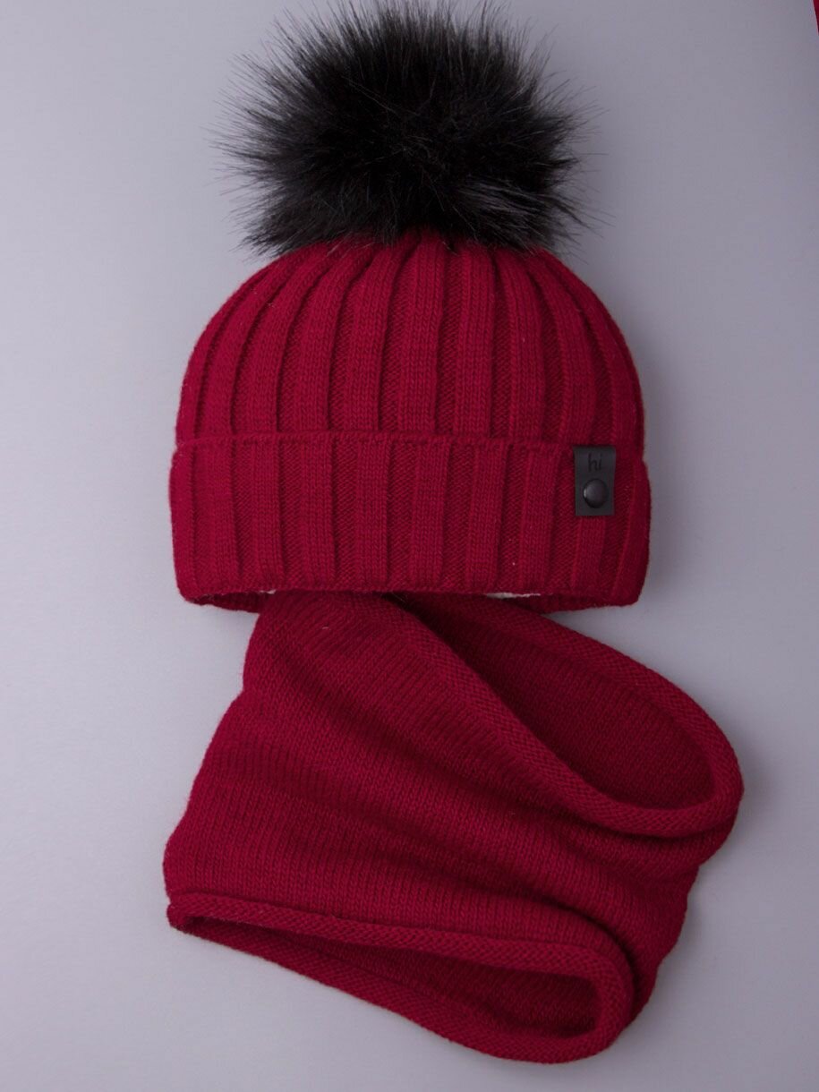 Комплект с головным убором Осень-зима 2022 для девочек