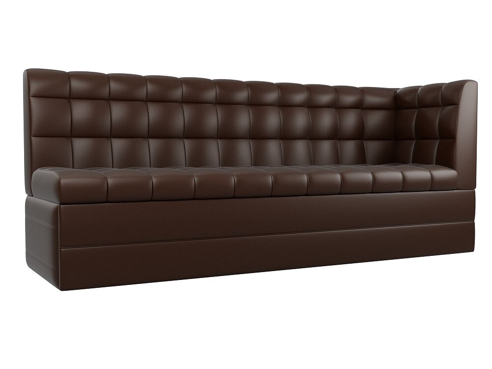 Кухонный диван Бриз Коричневый Экокожа, дельфин, 181х60х85 см