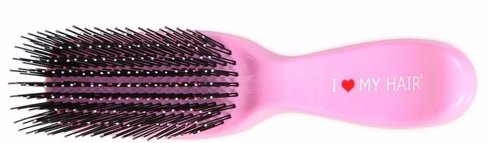 I LOVE MY HAIR Щетка "Spider" розовая мини