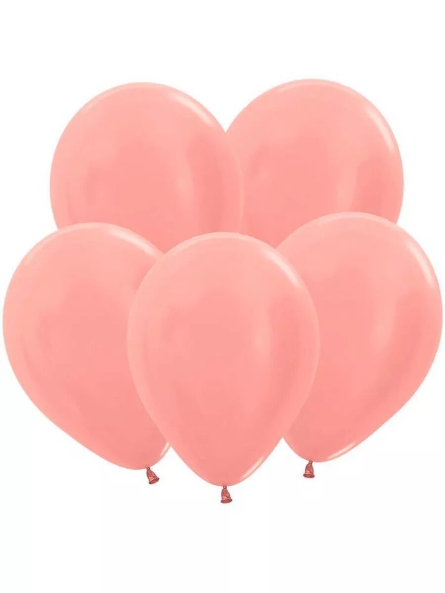 Розовое Золото, Метал / Rose Gold, латексный шар (10"/25 см ) 100 шт. / SEMPERTEX, Колумбия