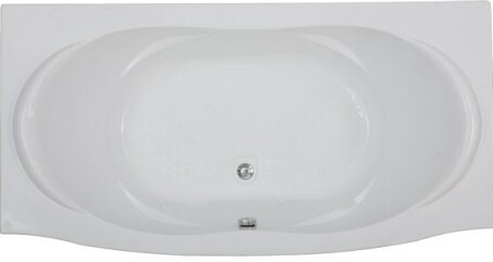 Акриловая ванна BAS Фиеста 194см, прямоугольная, на каркасе