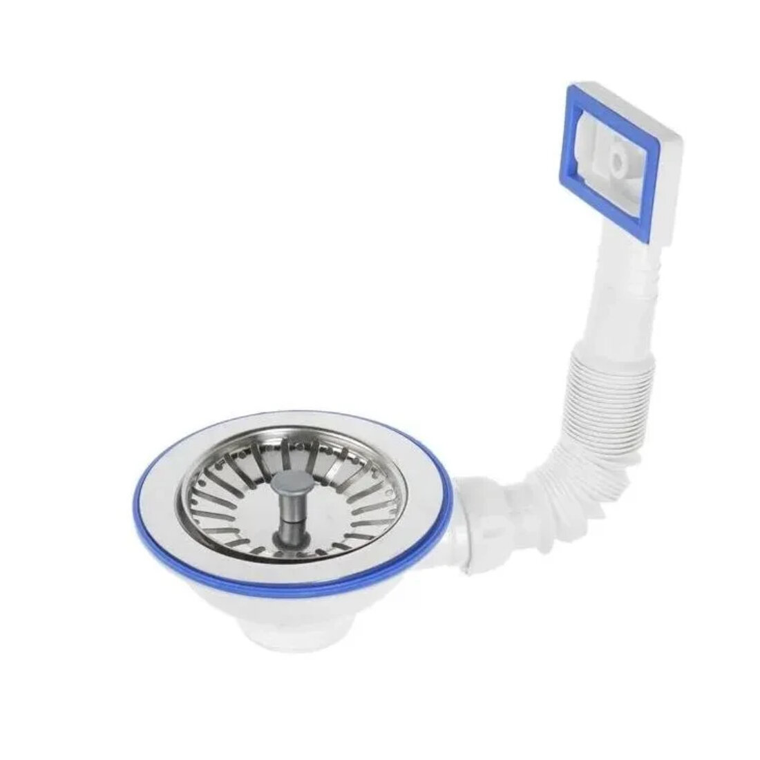 Сифон для кухонной мойки Unicorn E155 с латунной сеткой-мусоросборником