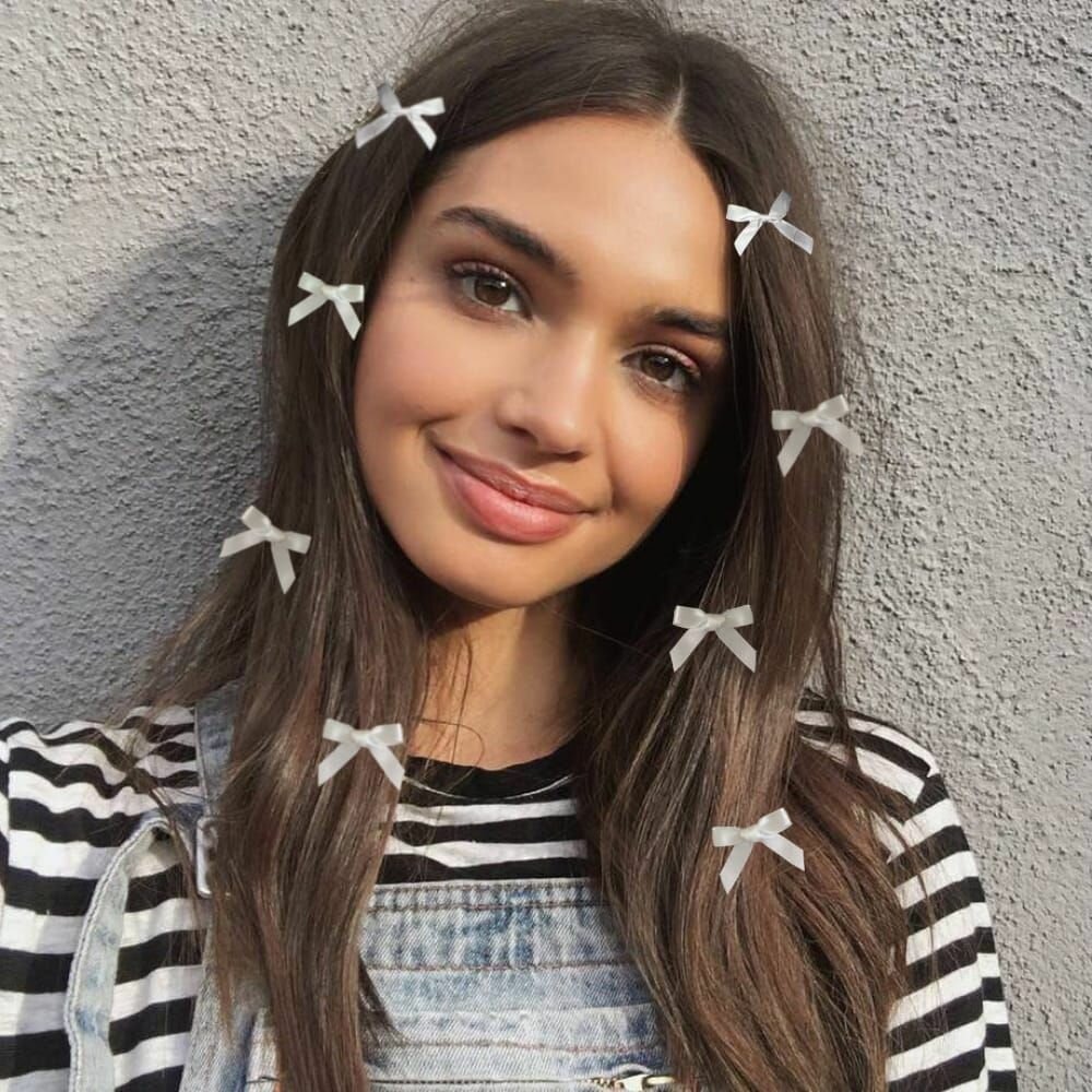 Маленькие бантики заколки для волос корейский стиль Coquette