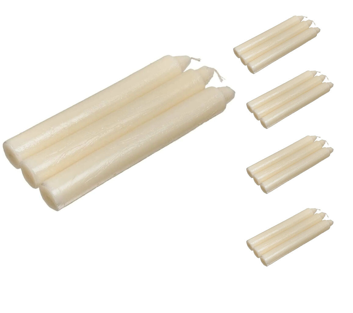 Свечки в виде конуса высотой 7,5 см 3х5шт. может применяться в рожковых подсвечниках при украшении интерьера или использоваться в качестве основы декоративной композиции, будет выглядеть оригинально, если ее украсить кружевом, тесьмой, декоративным шнуром