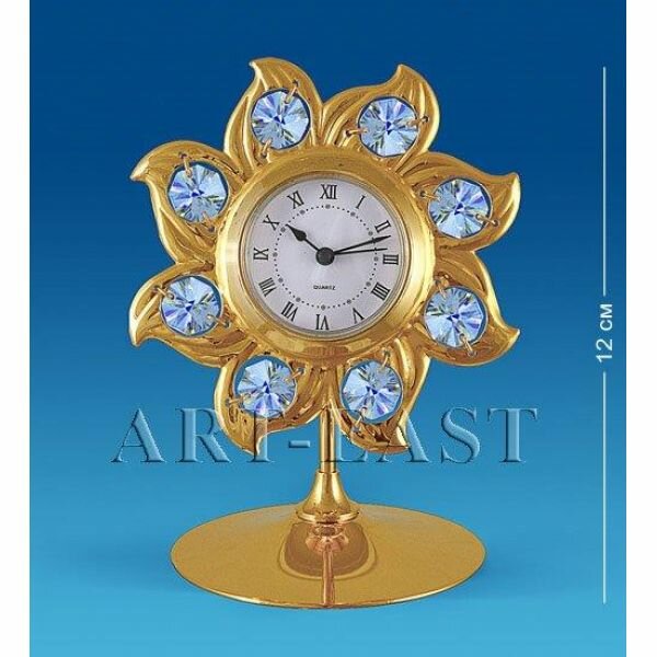 Часы Солнце 12 см. A7834 Crystal Temptations, Металл, кристалл