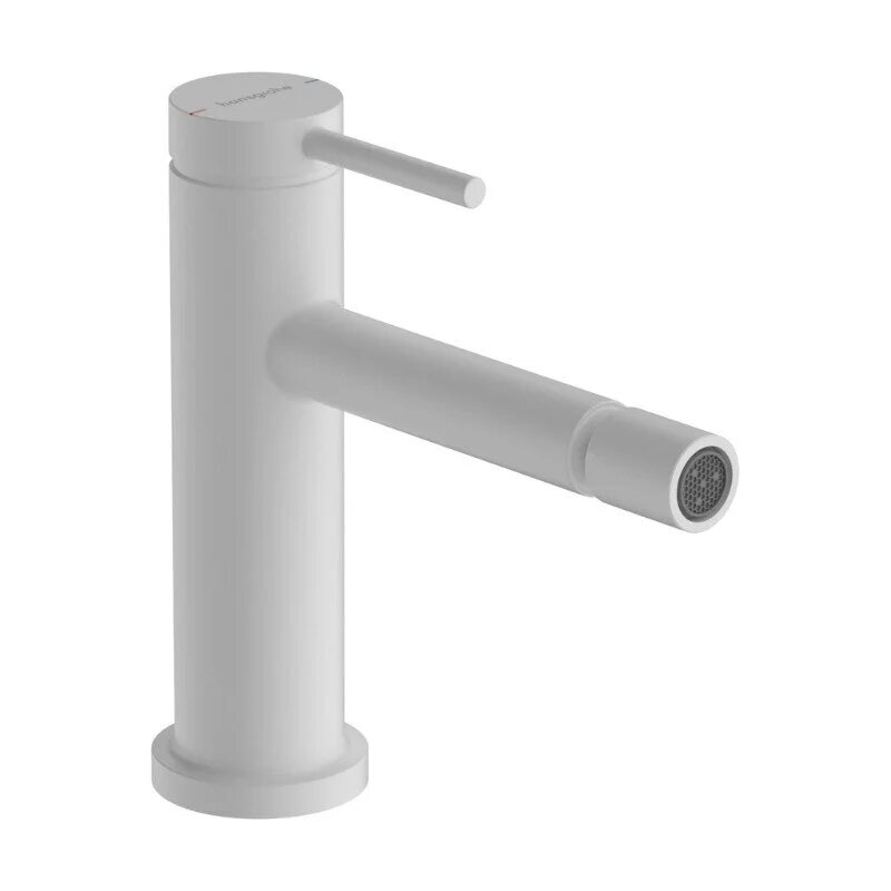 Смеситель для биде Hansgrohe Tecturis S 73201700, с донным клапаном, цвет белый матовый