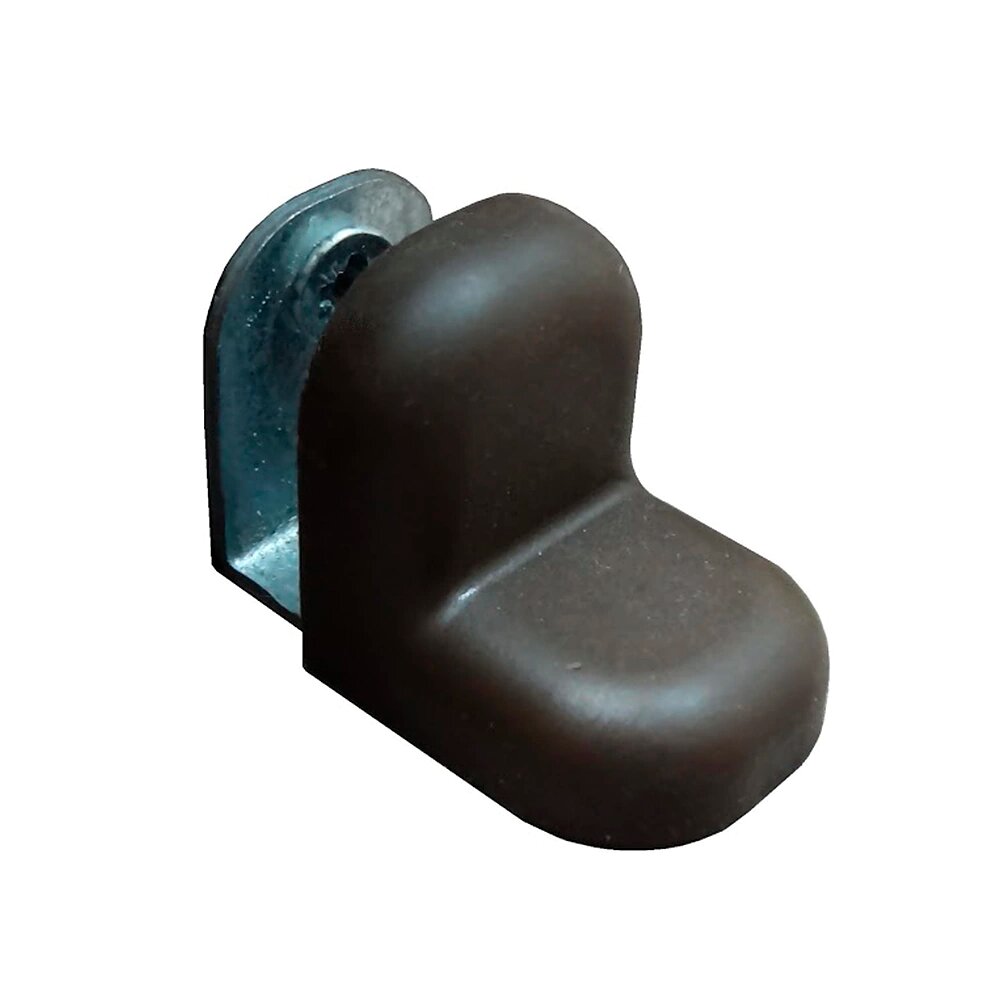 Уголок мебельный с декоративной накладкой 20х20 мм коричневый 4 шт