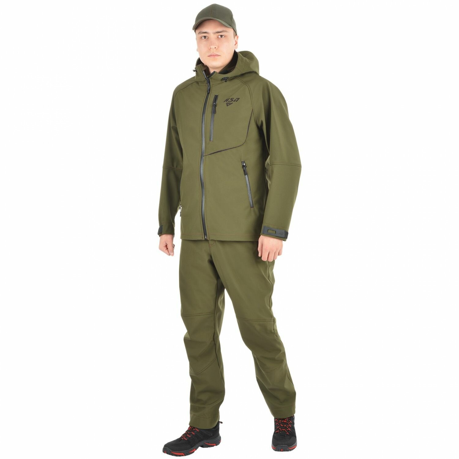 Костюм мужской ХСН Orlan, softshell, хаки, размер 56-58/170