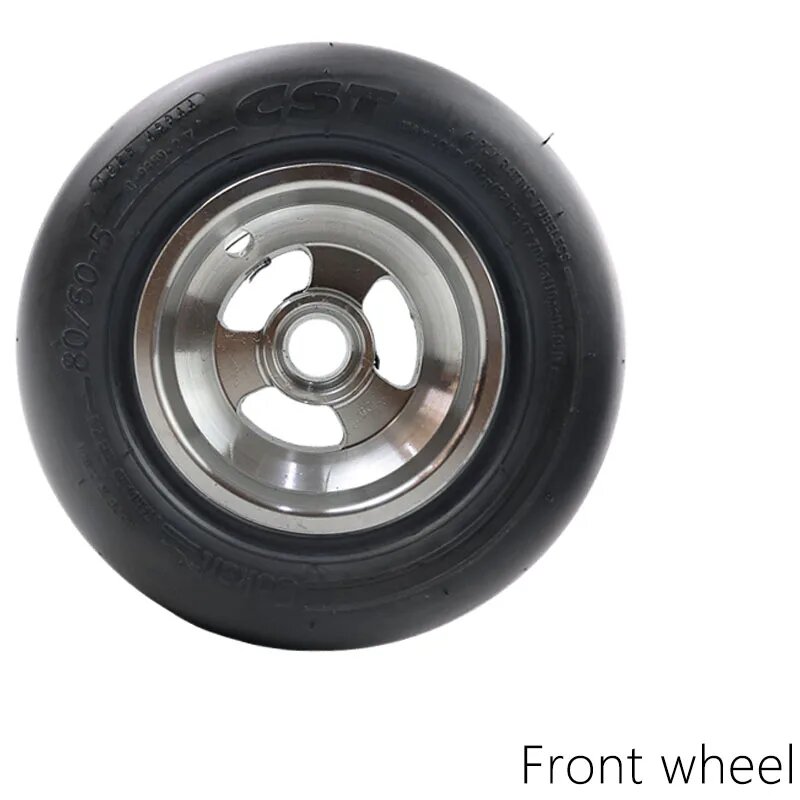 LYNNCHI мотоциклетные 80/60-5 5-дюймовые внешние бескамерные гладкие шины передние задние обода для картинга, фото-карта, детали Front