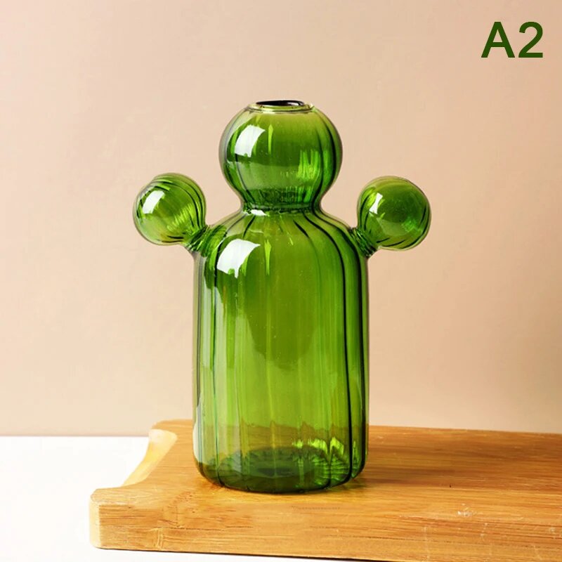 Стеклянная ваза кактус, Color: Style3