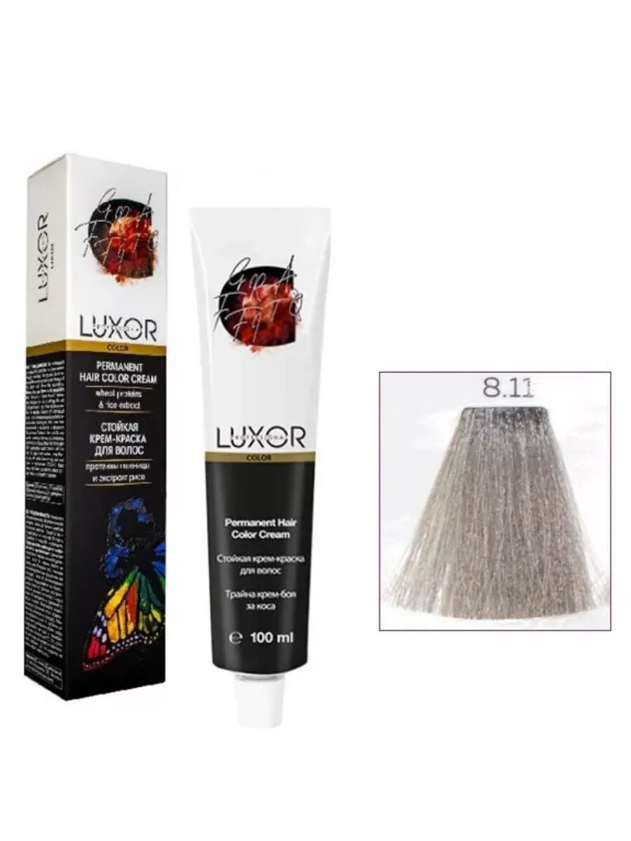Профессиональная крем-краска для волос Luxor Professional 8.11 100 мл