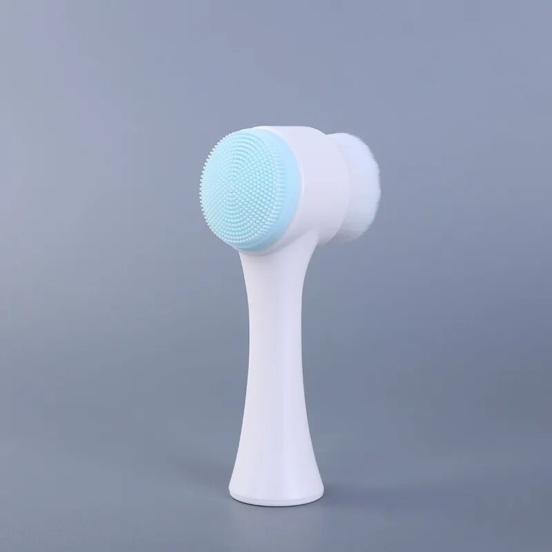 Силиконовая щетка для лица двусторонняя Blue