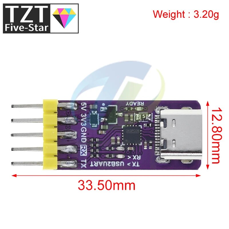 Модуль CH343P USB-TTL UART, 3PCS — фото 1