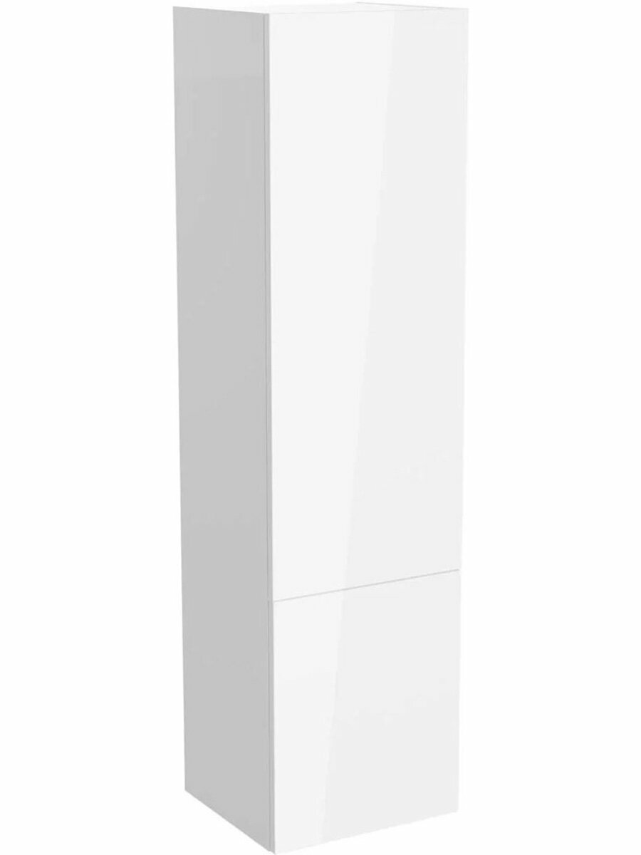 Пенал подвесной Vitra Metropole Pure 400х365х1500 левый, 2 дверцы, цвет: белый глянец 67342