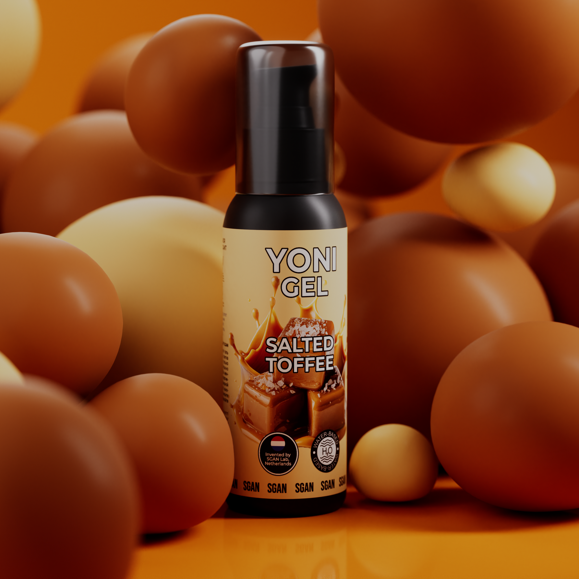 Лубрикант для орального секса SGAN YONI GEL со вкусом карамели, 100 мл