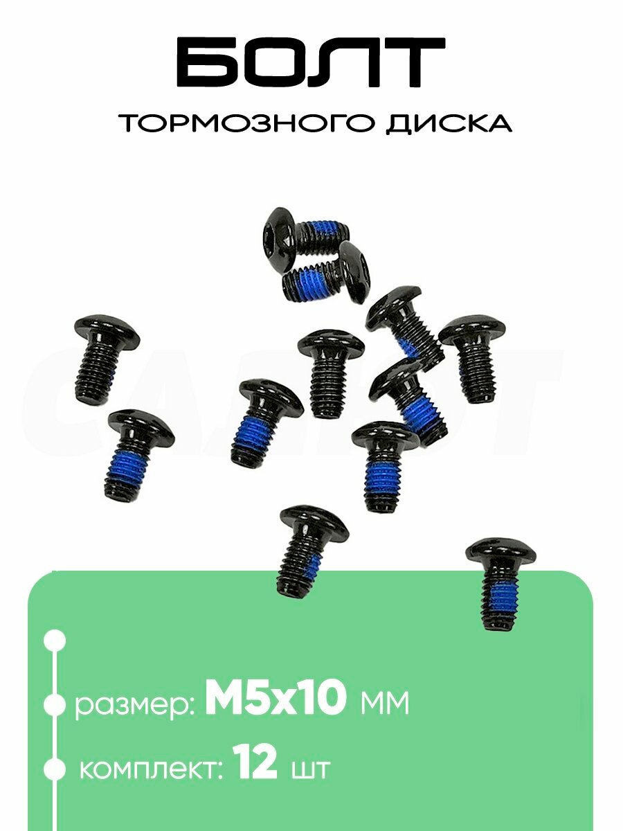 Болт тормозного диска M5х10мм (12шт)