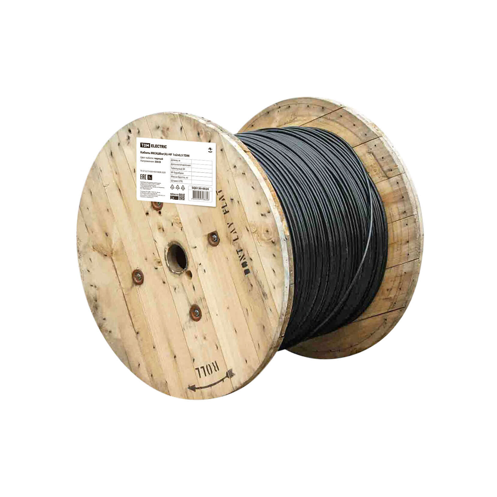 Кабель мкэшвнг(A)-HF 1x2x0,5, TDM SQ0130-0024 (1 м.)