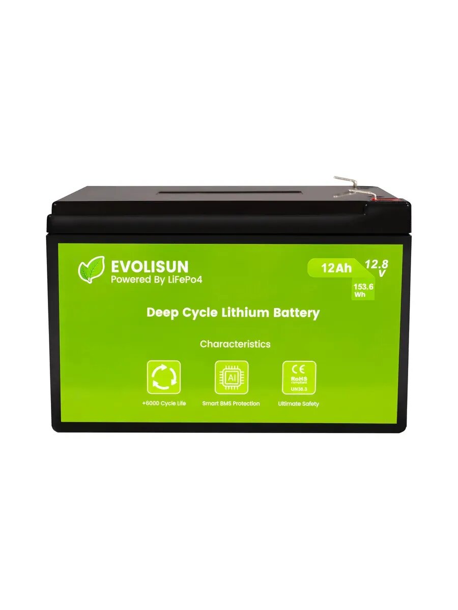 Аккумулятор LiFePO4 12.8V 12Ah для эхолота, электропастуха