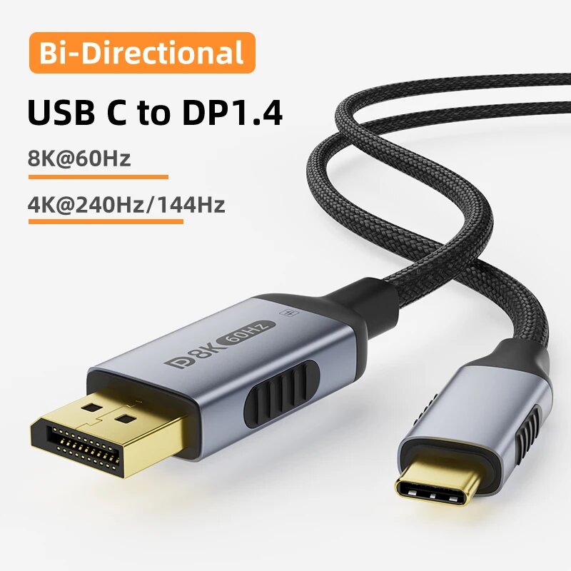 Кабель USB C — DisplayPort 1.4 для iPad MacBook