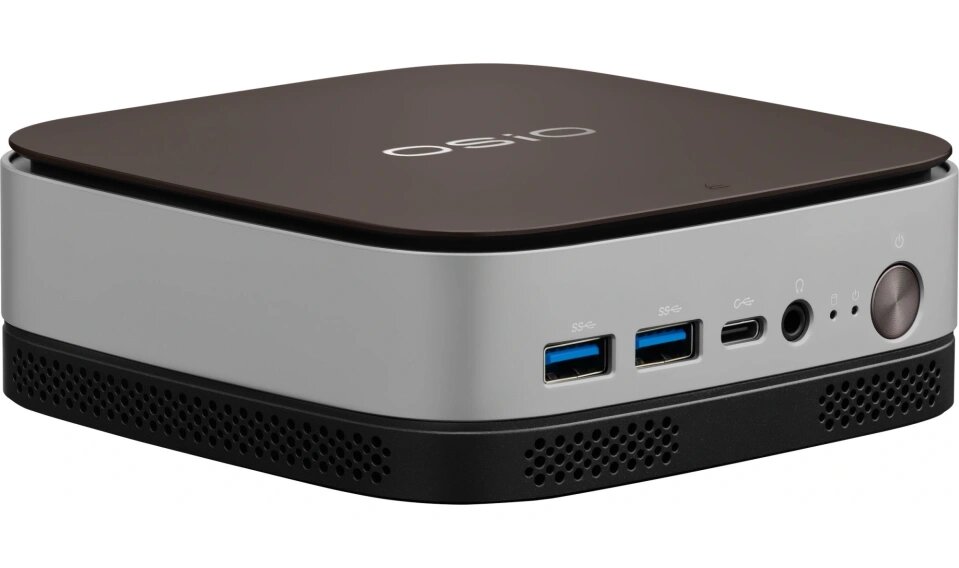 Мини ПК Osio BaseLine B51i-011, Intel Core i3 1215U, DDR4 16ГБ, SSD 512ГБ, Intel UHD Graphics, без ОС, коричневый/серебристый