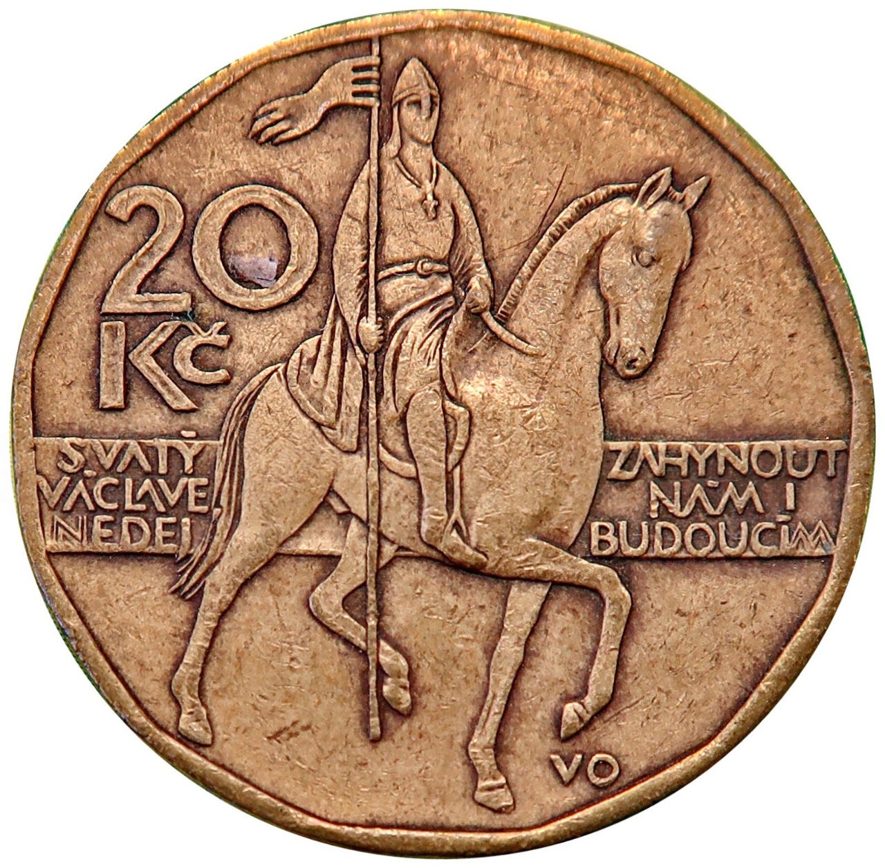 20 крон 1999 Чехия , Памятник святому Вацлаву