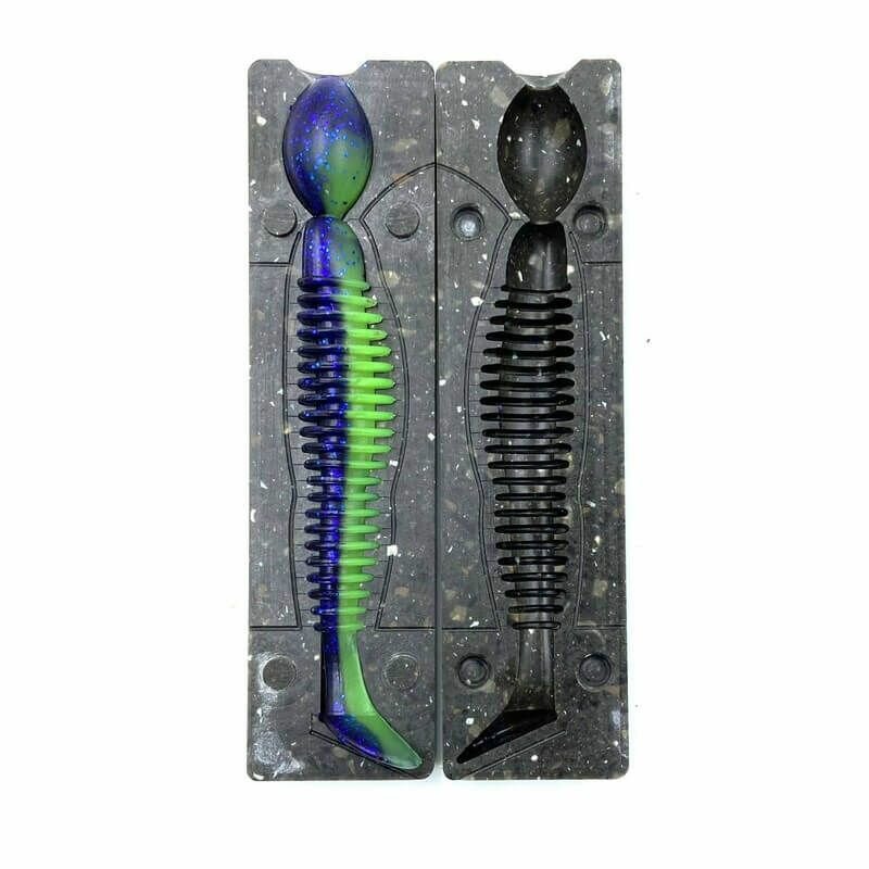 Форма для литья рыболовных силиконовых приманок Bubbling 4.5", 112mm, 1 место